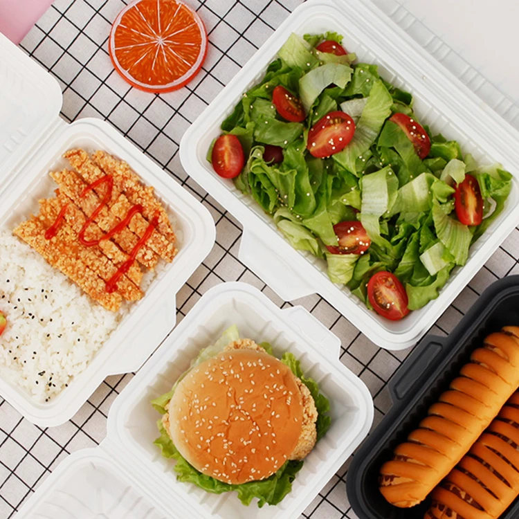 Cheap Cpla Disposable Food Tray Eco Friendly Rectangle Packing Food Bio ...