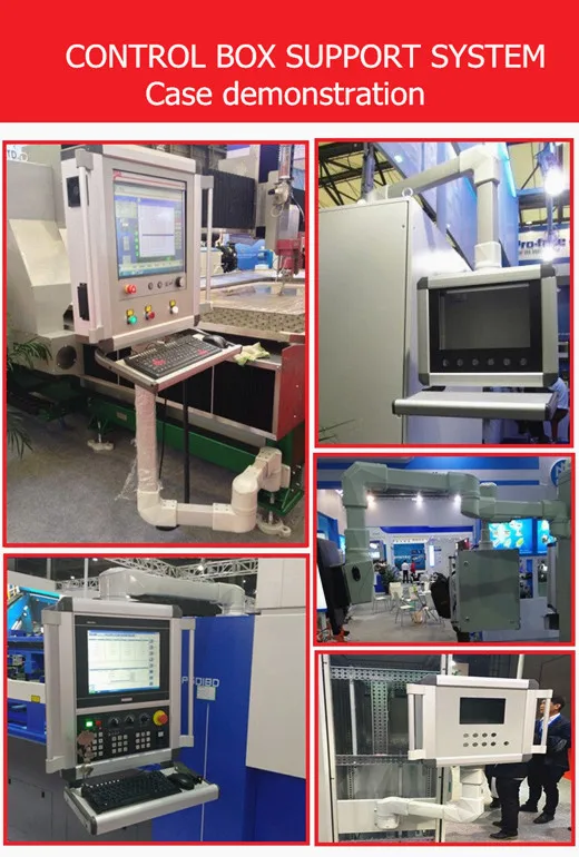 CNC Machine Cantilever Control Box - HMI Enclosure Support