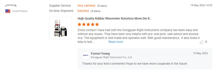 TS1 TS2 T10 T90 Lab Rubber No Rotor Moving Die Rheometer