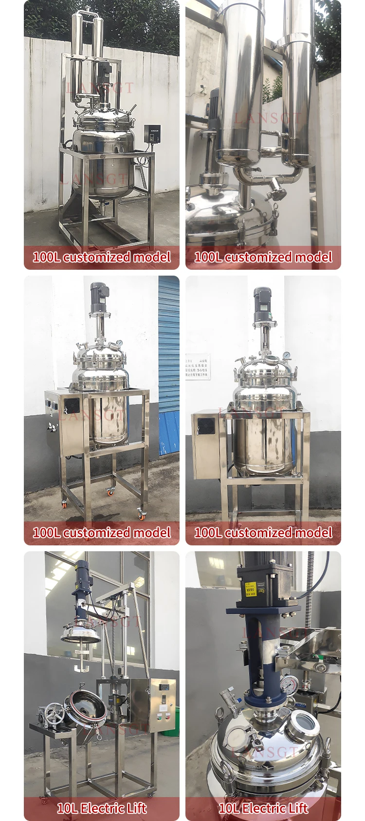 10l 20l 50l 100l Stainless Steel Tank Decarboxylation Chemical Reactor ...