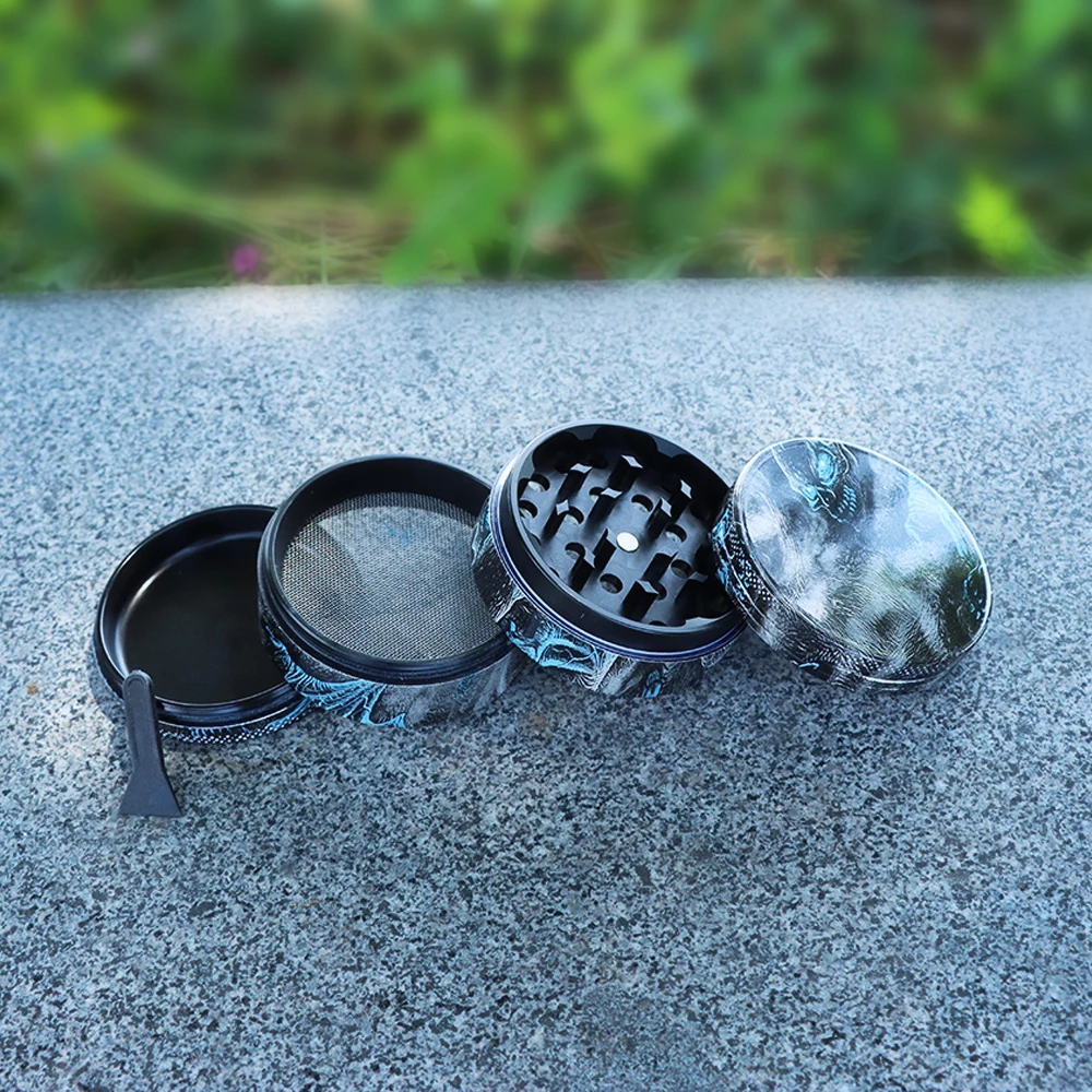 Blue Metal Grinding Machine Diameter 63mm Herbal Grinder Exquisite ...