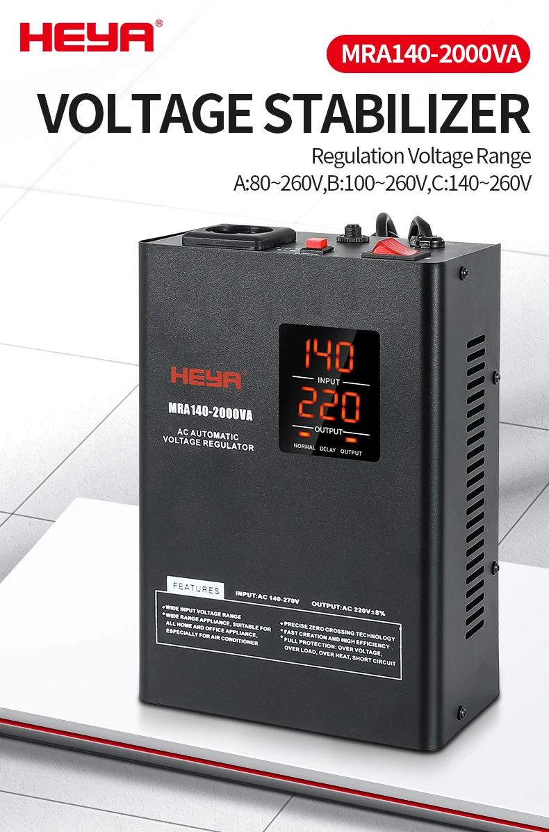 Mrb 5kva Voltage Regulator Single Phase Input 45/80/90/140-280v Ac ...