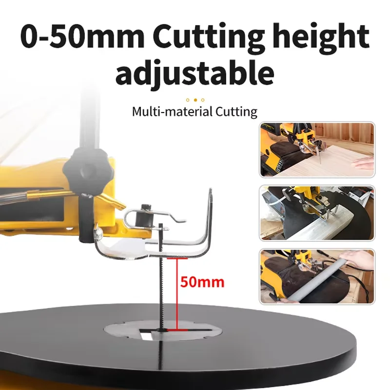 220V Electric Curve Saw Woodworking Machine - Speed Cutting