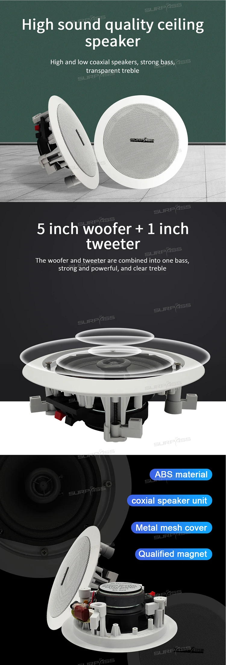 Surpassaudio Smart Home Sound Karaoke System - Touch Screen