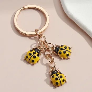 Back To School Gift Enamel Bee Sunflower Pendant Rhinestone Ladybug ...