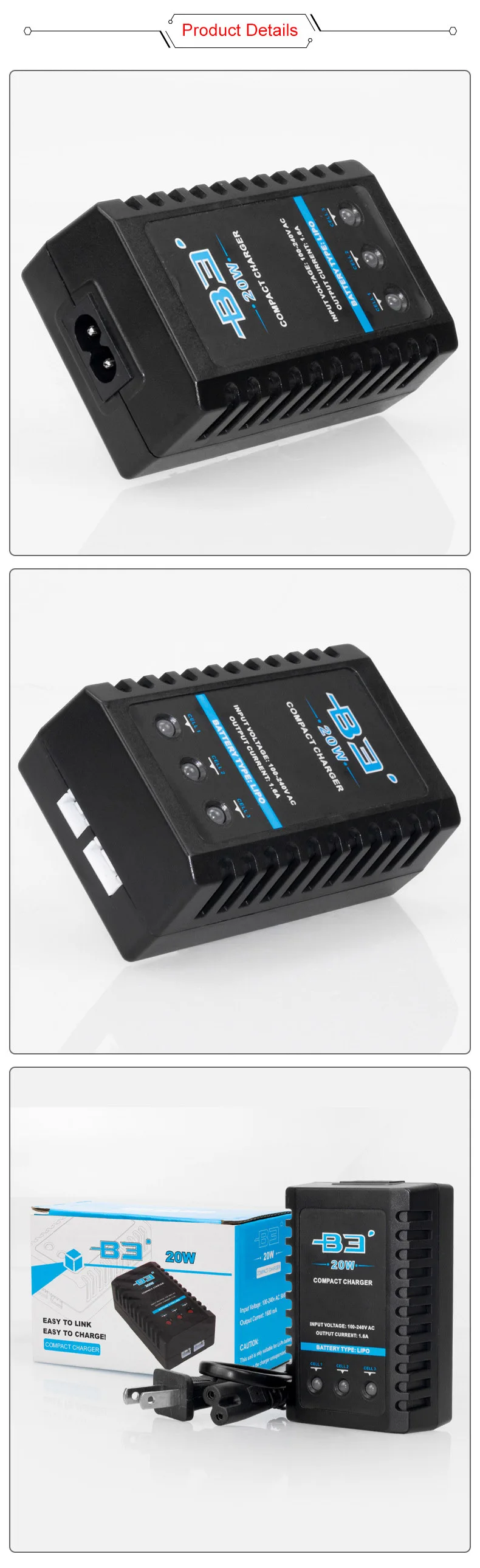 High Quality Imax B3 Pro Compact 2s 3s 7.4v 11.1v Lipo Balance Battery ...