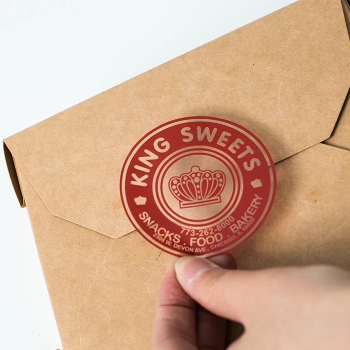 Custom Self Adhesive Clear Round Stickers Printing Transparent Food ...