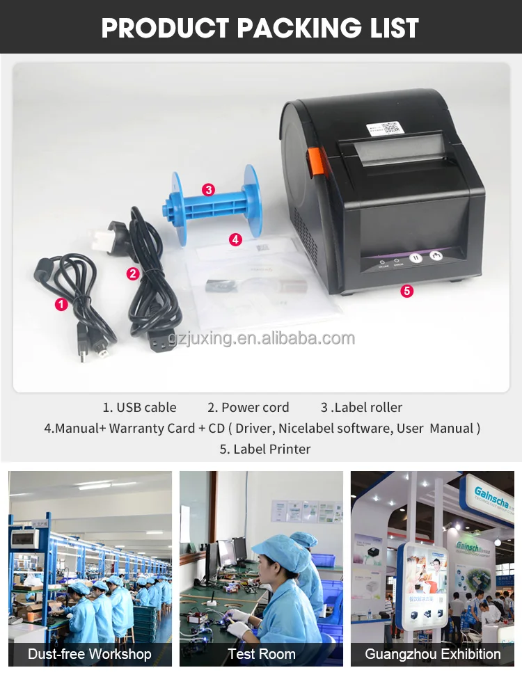 GP-3120TUC Gprinter - 3 Inch Thermal Label Printer for Retail