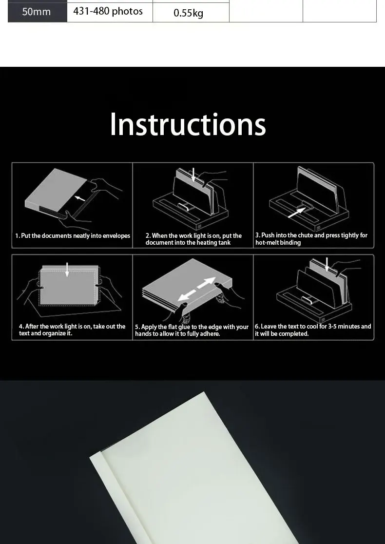 A4 Hot-Melt Binding Envelope Paper Binding Contract Tender Cover Book Cover