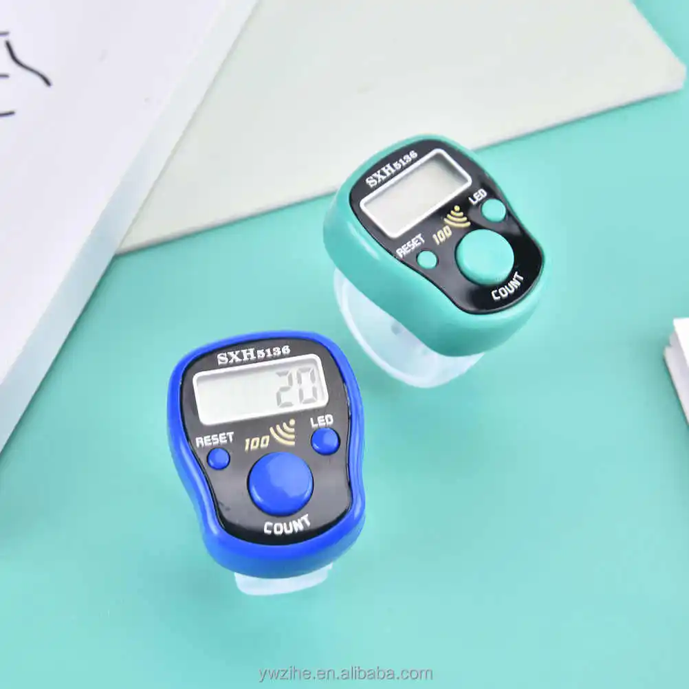 Stitch Marker Row Hand Tally Finger Counter LCD Electric Digital ...