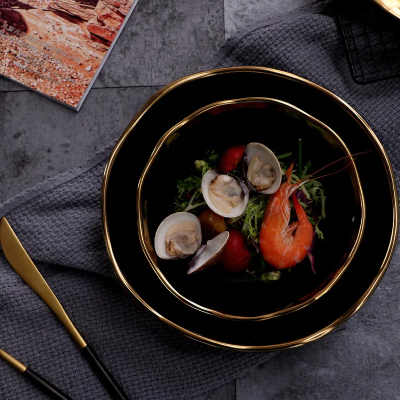 5.5/7.5/ 8/10 Inch Custom Design Dinner Plate Logo Color Porcelain ...