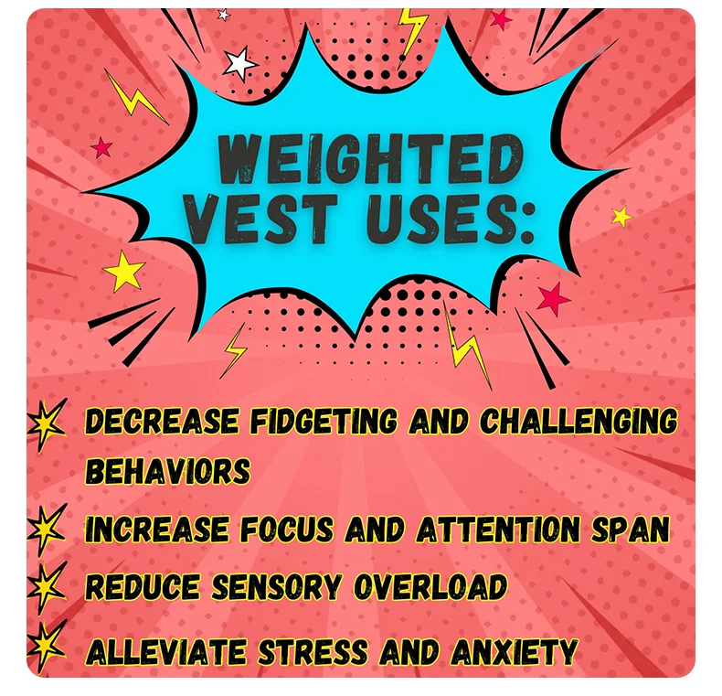 Custom Autism ADHD Body Vest - Sensory Kids Weighted Compression