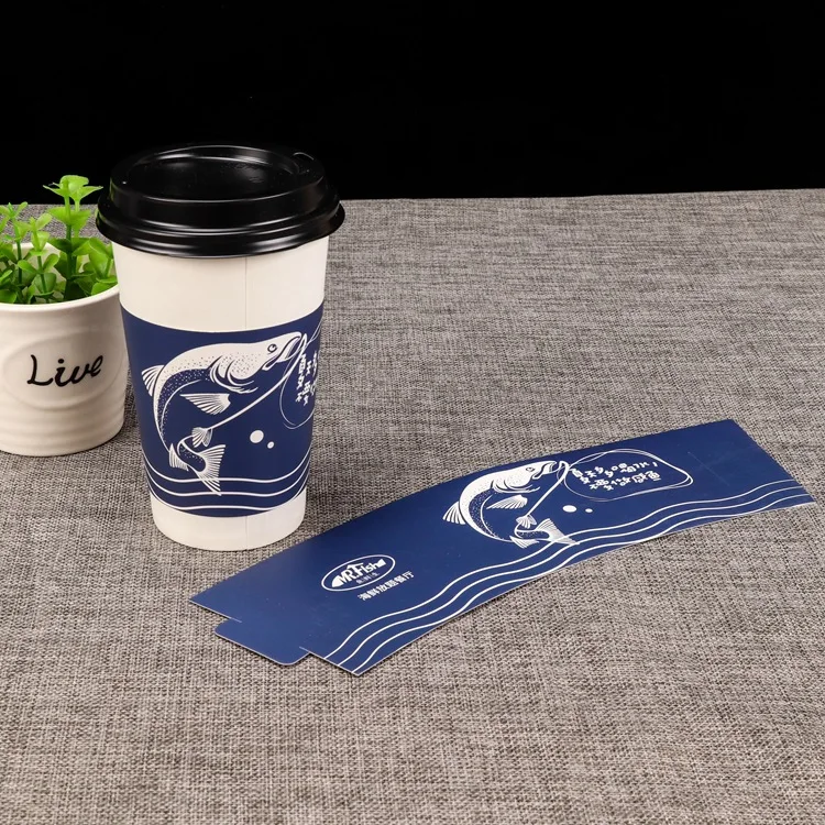 Custom PVC Transparent Plastic Cup Sleeve for 9oz & 10oz Coffee - OEM ...