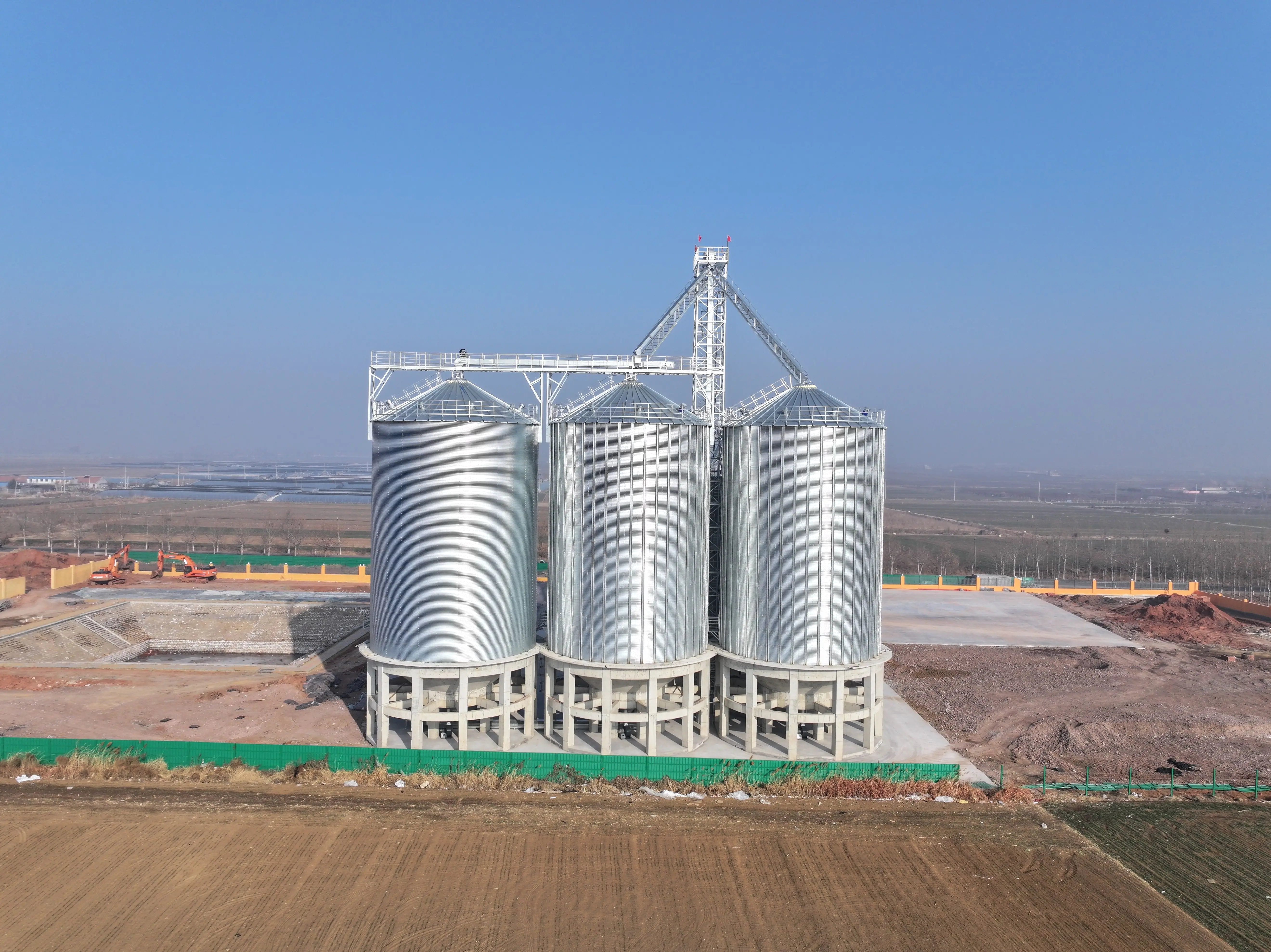 Animal Feed Silo 500 Ton Grain Silo for Sale Maize Paddy Silo Coffee ...