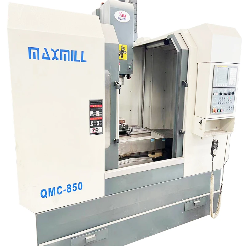 Taiwan maxmill 850 VMC mini low price vertical 3 axis hard rails fanuc ...