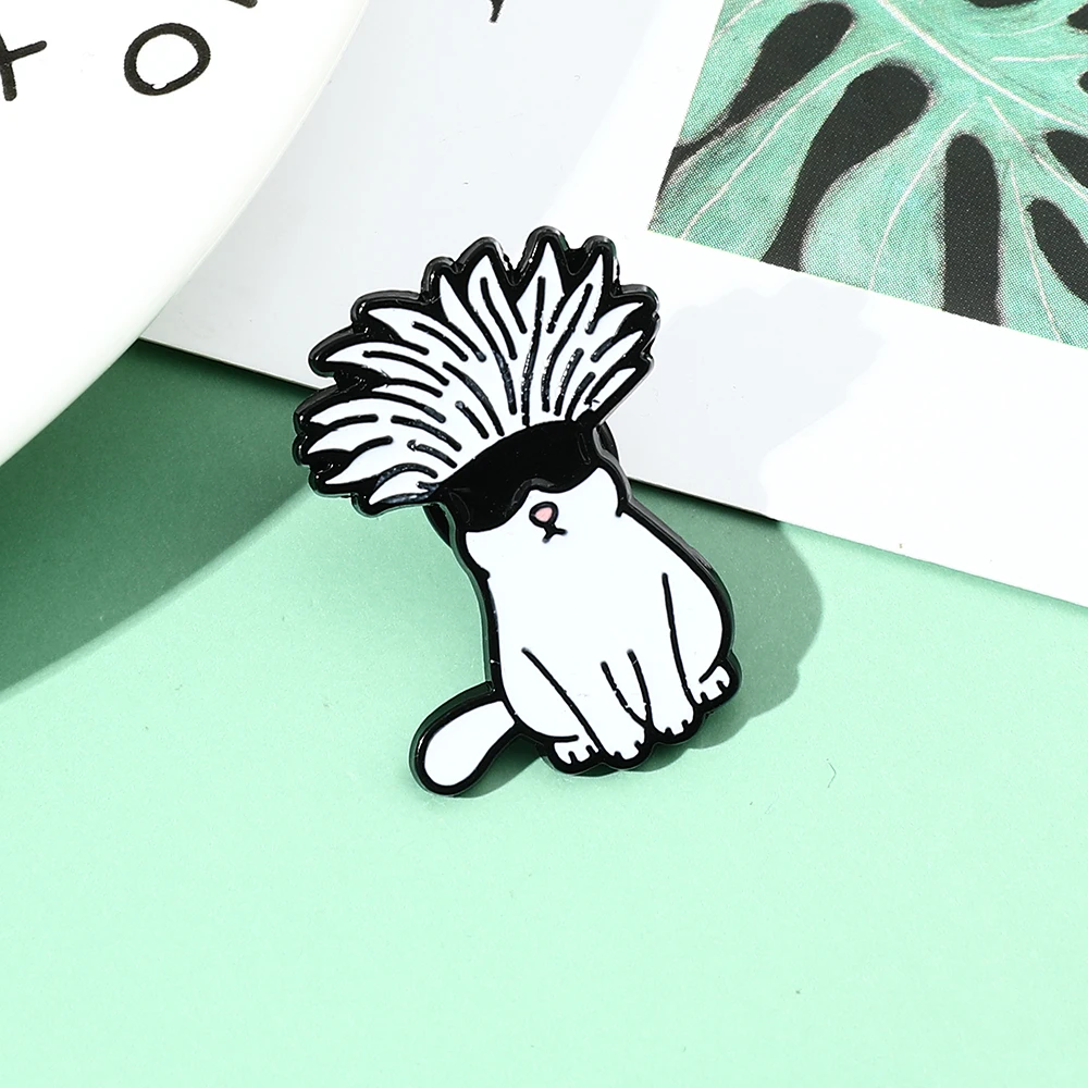 Jujutsu Kaisen Yuta Okkotsu Pin - Gojo Satoru Cats Enamel Pin