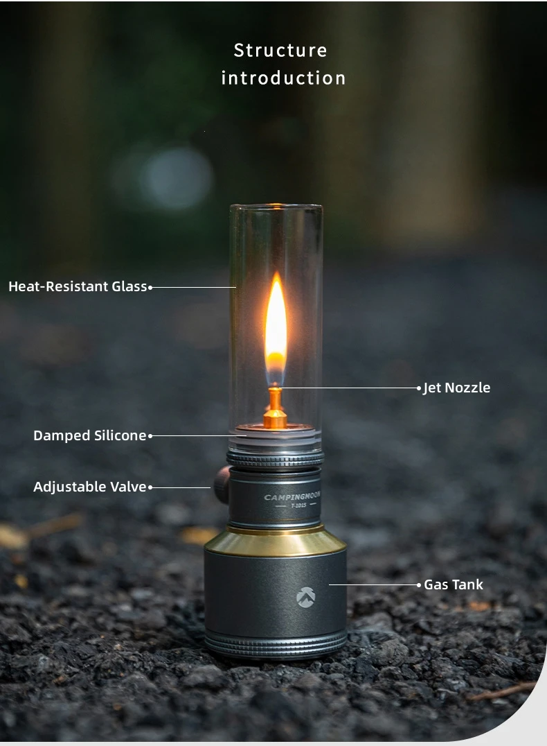 Campingmoon Outdoor Glamping Atmosphere Lantern - Vintage Gas Lamp
