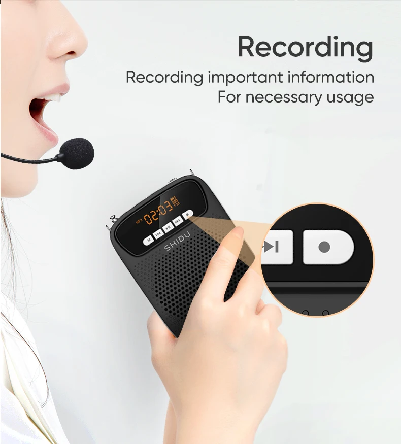 Magic Mini Recording Function Personal Public Speaking Booster ...