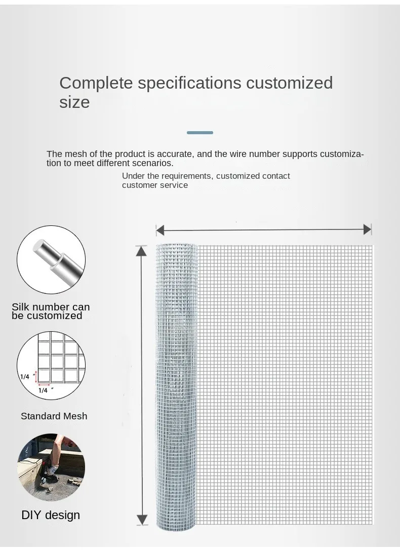 Building Site Hot Galvanizing Welded Wire Mesh Concrete Wire Mesh Rolls Construction Wire Mesh ...