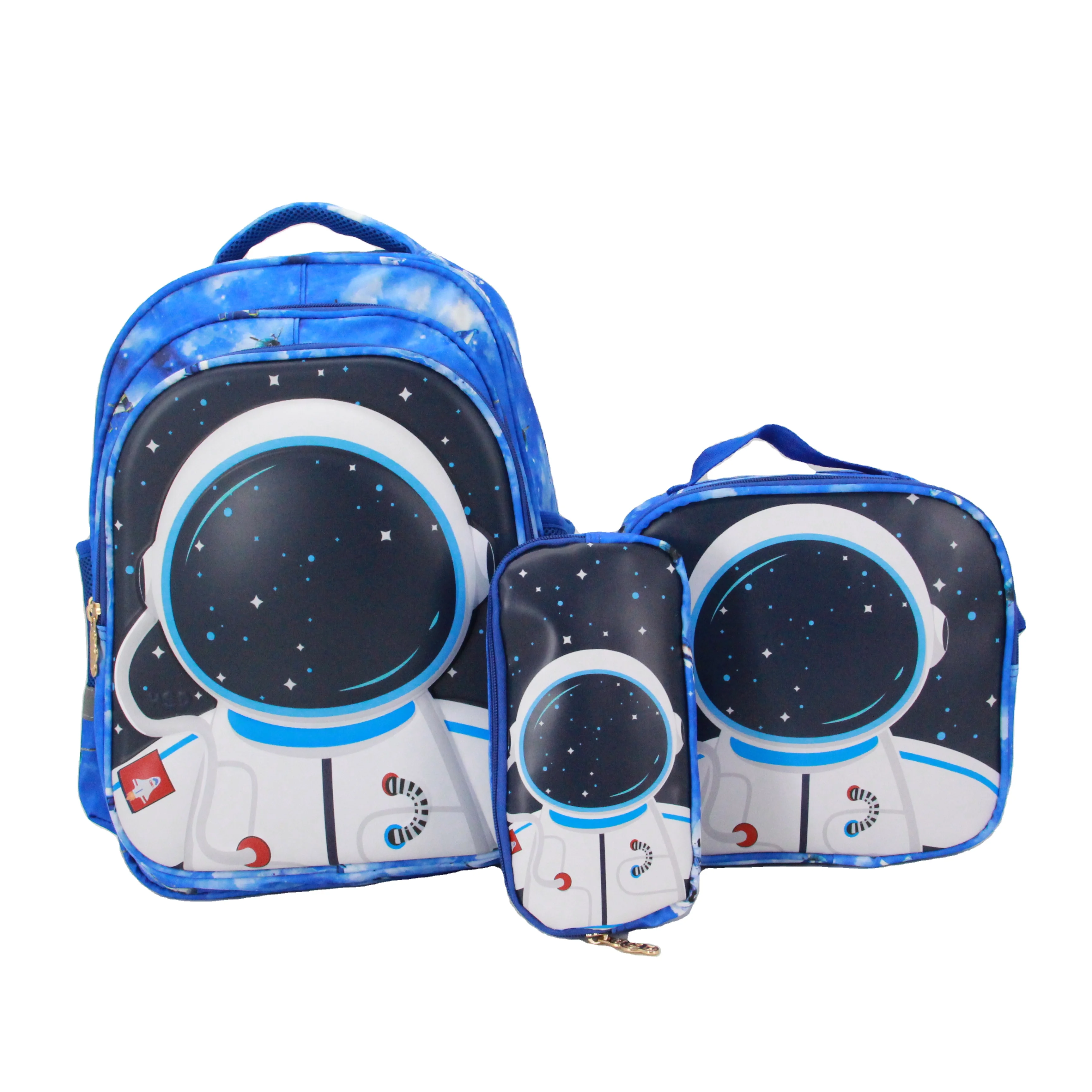 3-in-1 Unisex School Bags Set For Girls Kids Pc Material Backpack With ...