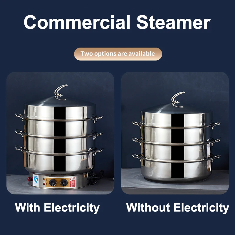 Commercial Dumpling Steamer Multiple Layer Cooking Pot Cookware Pot ...
