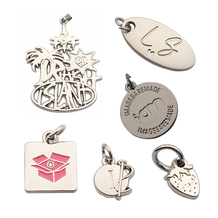 Custom Engraved Metal Pendant Tags for Jewelry & Bags