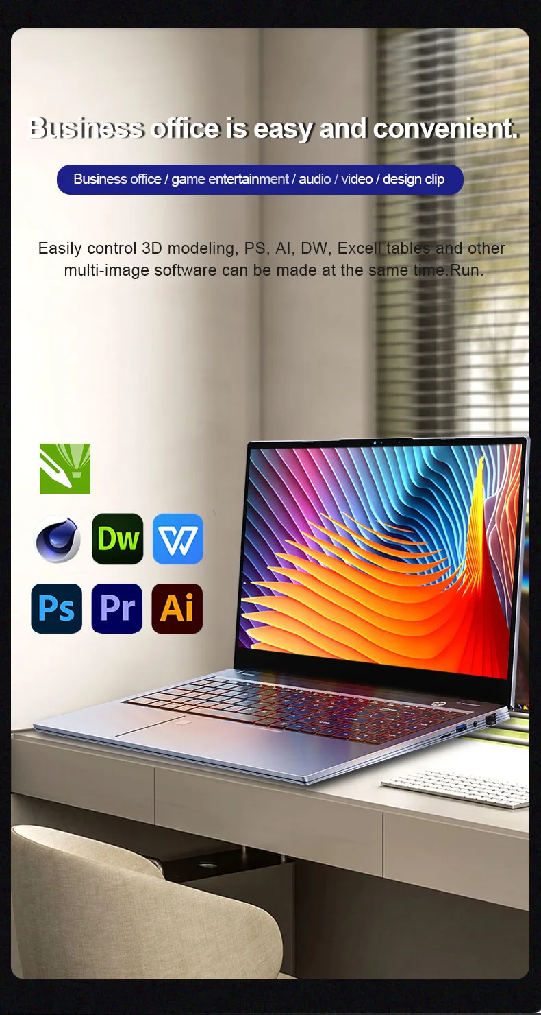 2023 New Laptops I7 10750h 15.6" Laptop For Games With Backlit Keyboard ...