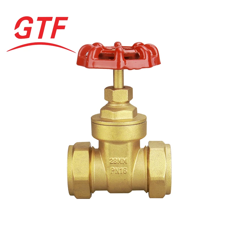 High Quality Gaote Gtf Brass Gate Valve Double Ferrule Union Joint ...