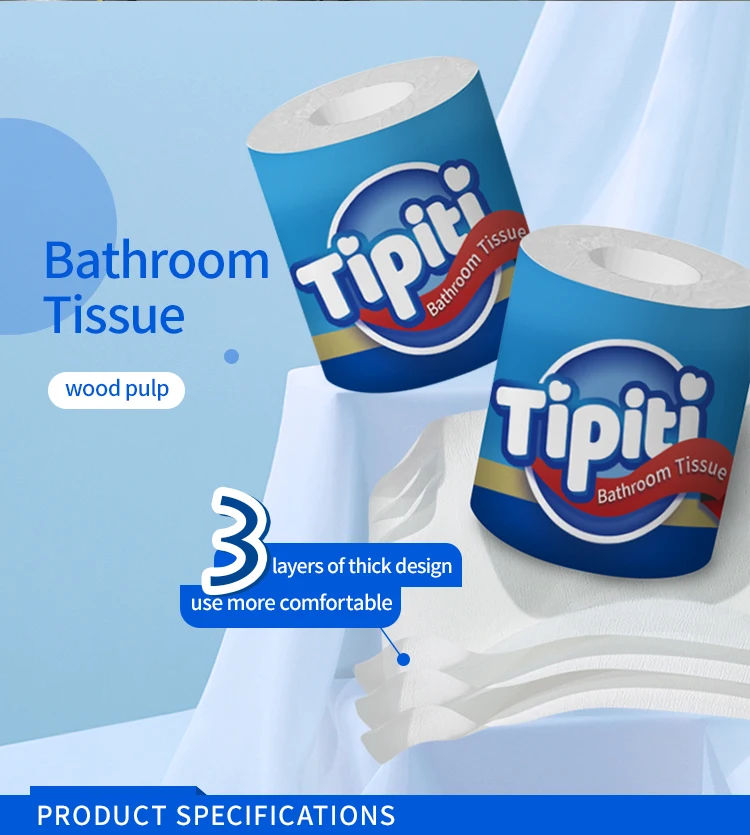 Soft, Eco-Friendly Toilet Paper - 3 Ply Virgin Wood Pulp