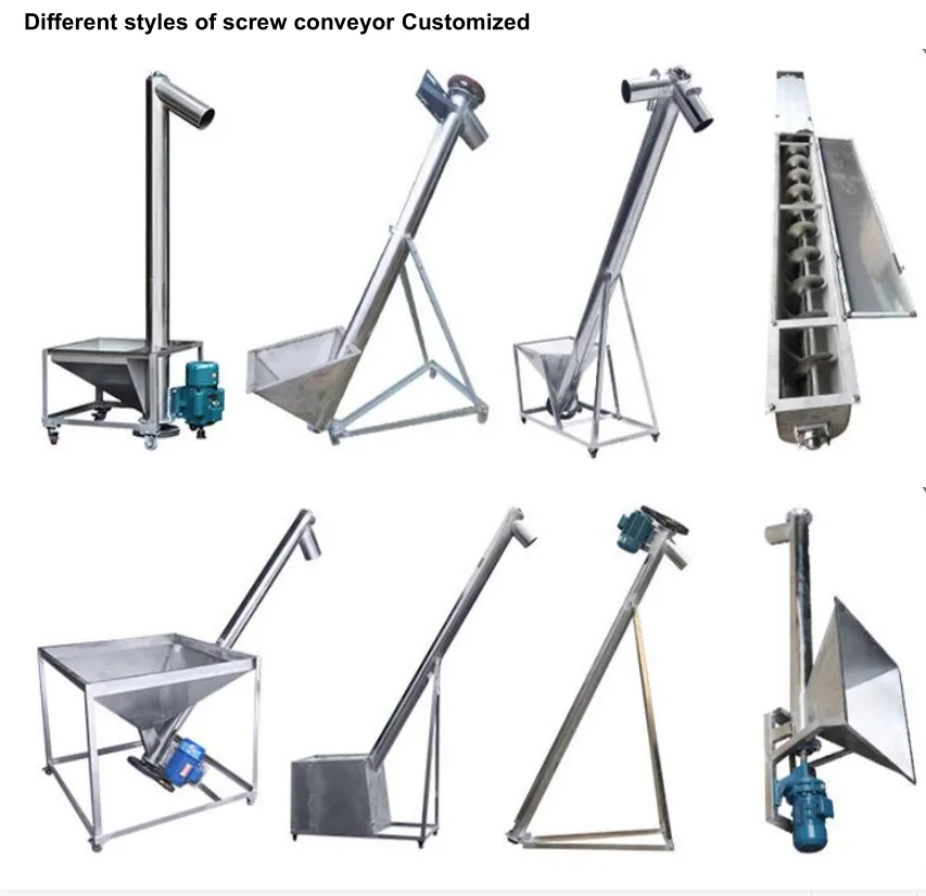 Stainless Steel Hopper Screw Auger Conveyor - High Efficiency
