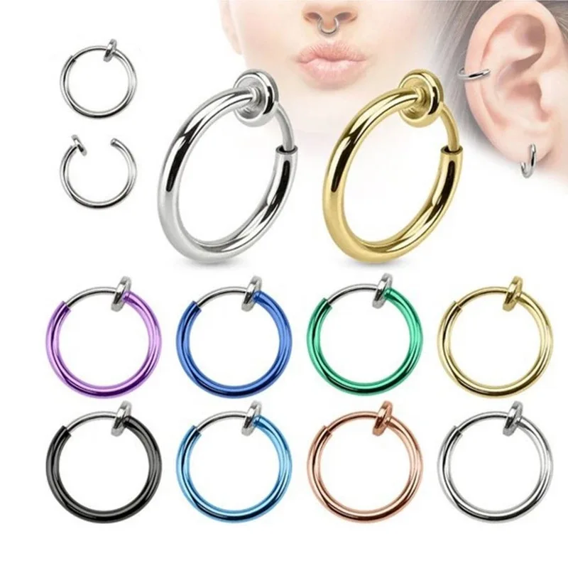 Wholesale Spring Loaded Non Piercing Cartilage Hoop Earrings ...