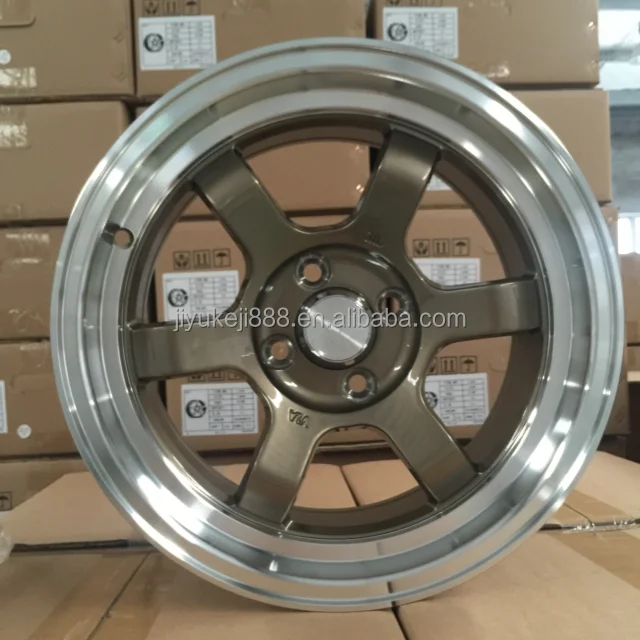 Jy TE37 2024 Very Popular 17 Inch Rims, 4 Hole and 5 Hole Cast Aluminum ...