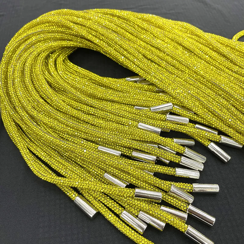 Rhinestone Hoodie Strings - Customizable Crystal Accents