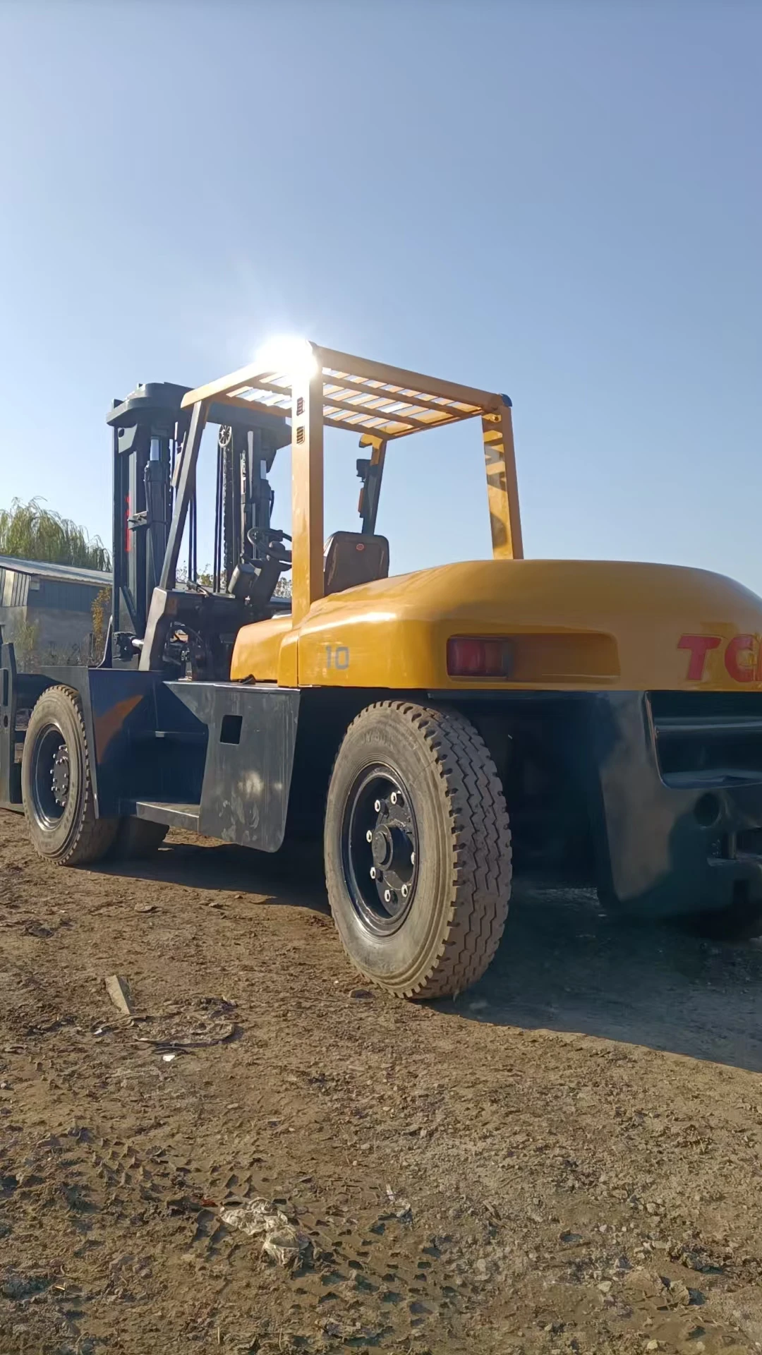Japan Original 10 Tons Heavy Duty Used TCM 100 Forklift in Good Quality ...