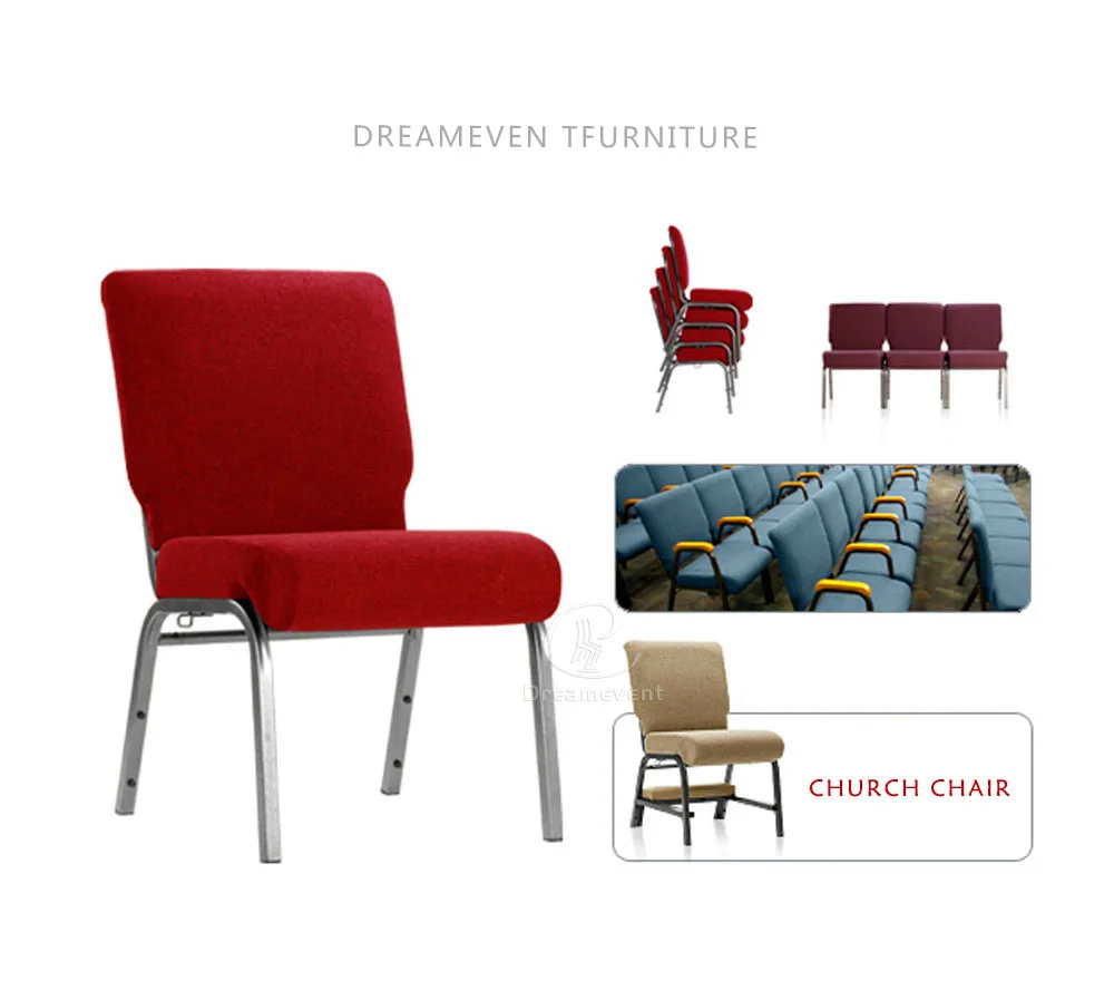 Stackable Red Church Chairs - Durable & Stylish Solutions