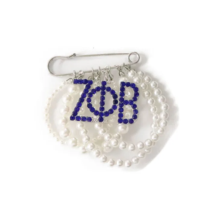 2023 New Styles Greek New Sorority Brooches Zeta Phi Beta Sorority Letters Brooch Pin - Buy ...