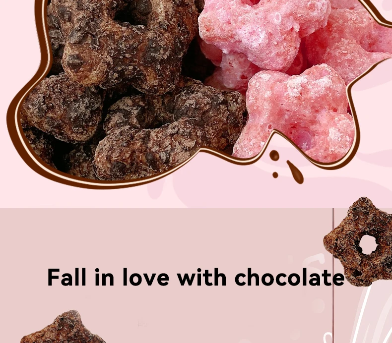 Laike Imported Korean Biscuits Pentacle Donuts Chocolate Snacks 76g ...