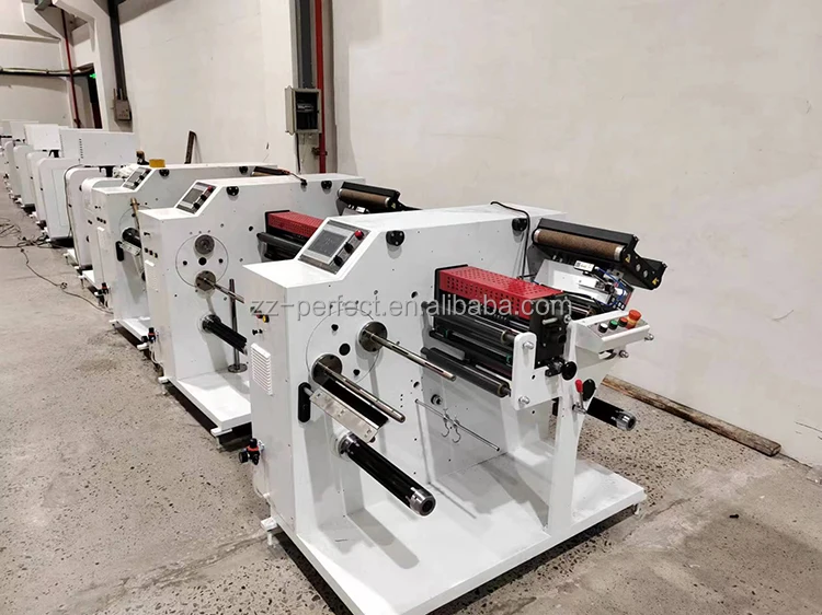 Automatic Adhesive Sticker Label Slitter Rewinder Roll to Roll Slitting ...