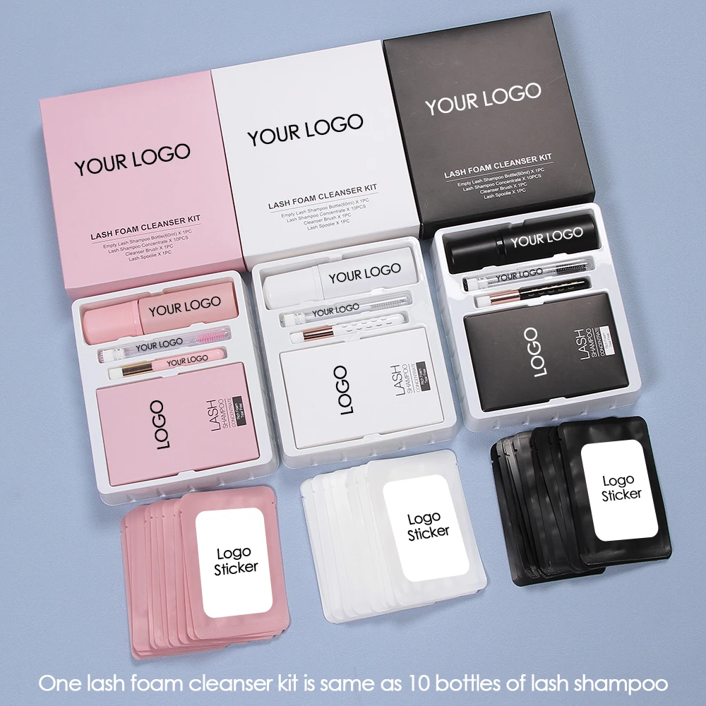 Lash Shampoo Concentrate Kit Eyelash Extension Cleanser Concentrate ...