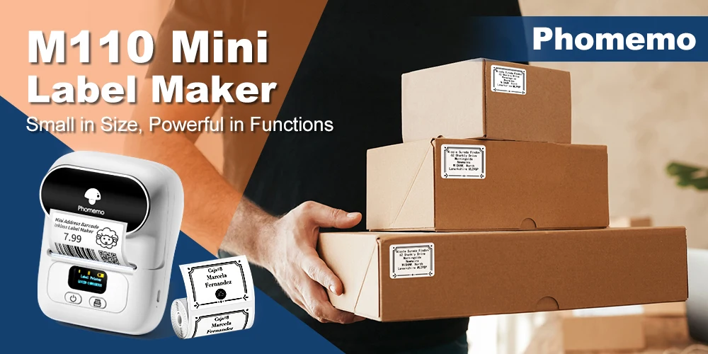 Thermal Printer Machine Phomemo M110 Barcode Label And Address Sticker ...