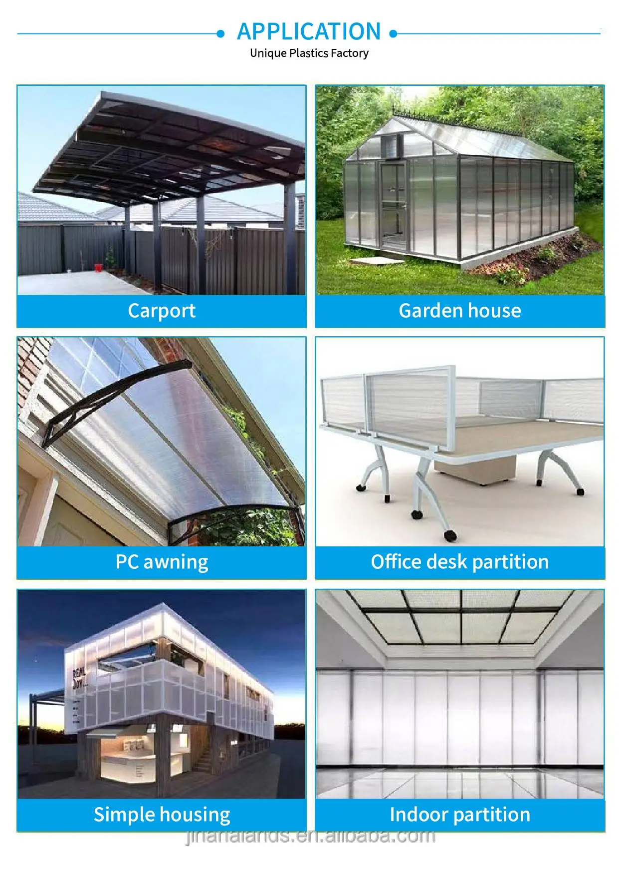 4-16mm PC Hollow Sheet Polycarbonate Triple Wall Pc Sheet Uv Coated ...