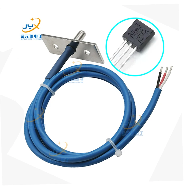 DS18B20 3 Wire 5M DS18b20 sensor with Flange Stainless Steel housing ...