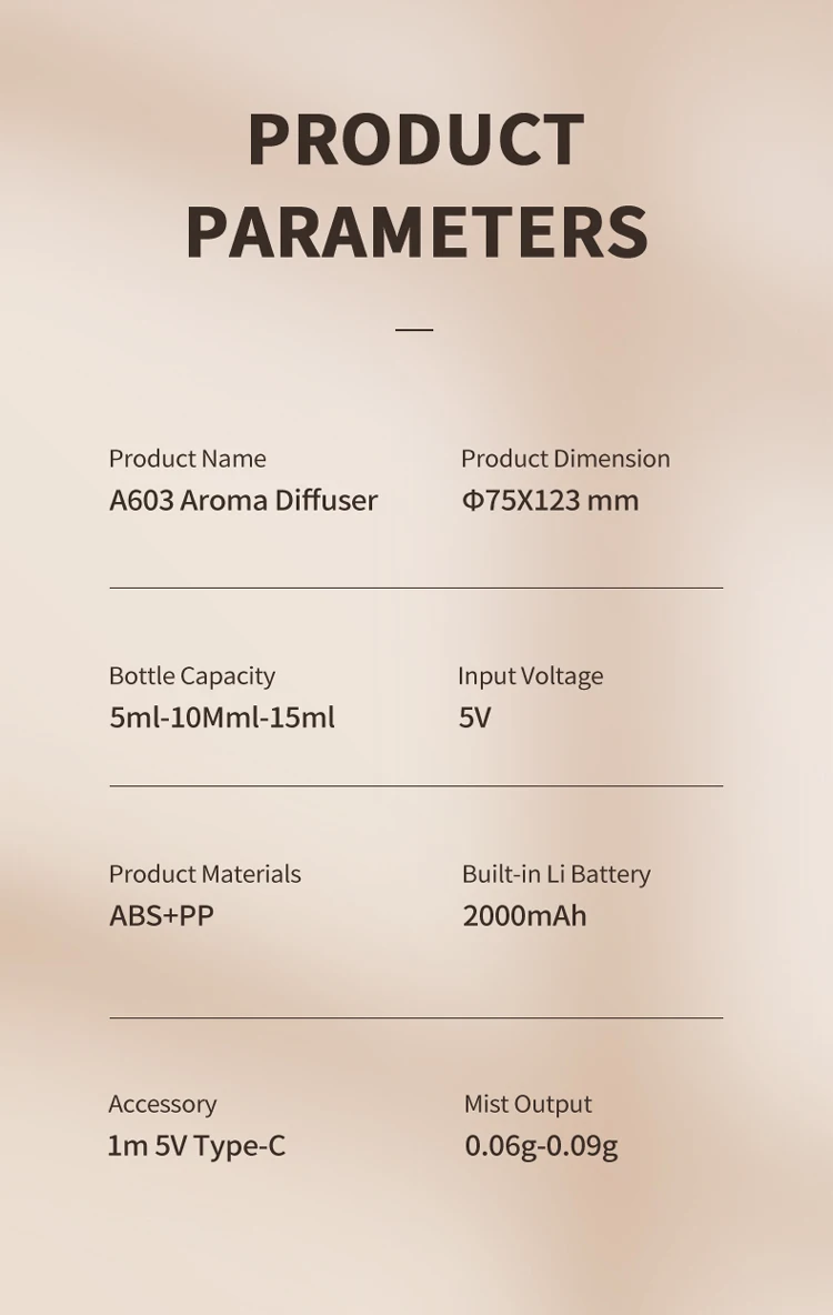 SCENTA Home Aroma Diffuser - Luxury Waterless Essential Oil