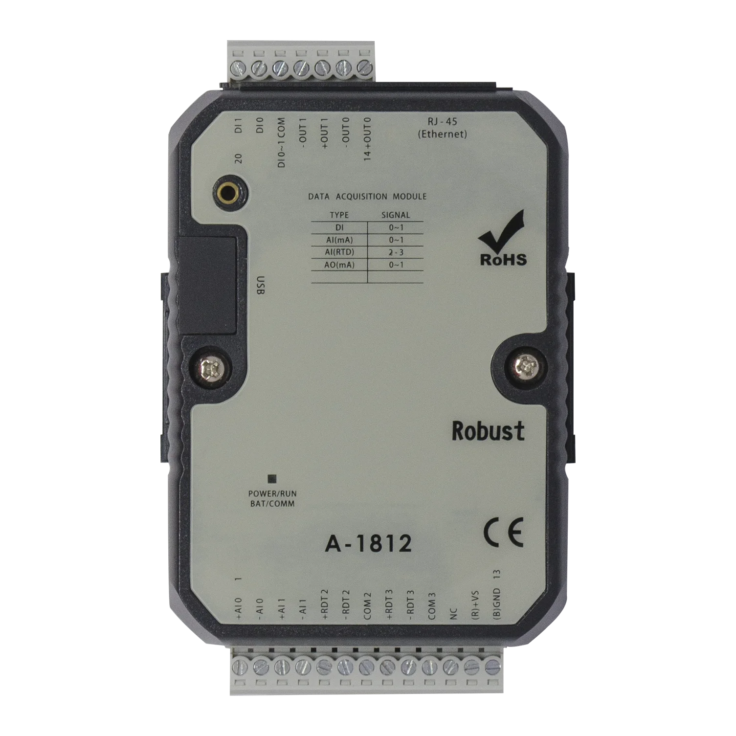 Ethernet Analog Io Module With 4ai 2ao 2di Modbus Tcp A 1812 Buy Ethernet Analog Io Module