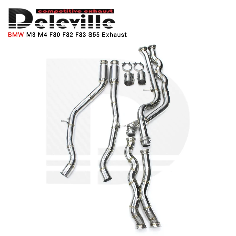 New Design Exhaust Pipes Equal Length Mid Pipe For Bmw M3/m4 F80 F82 ...