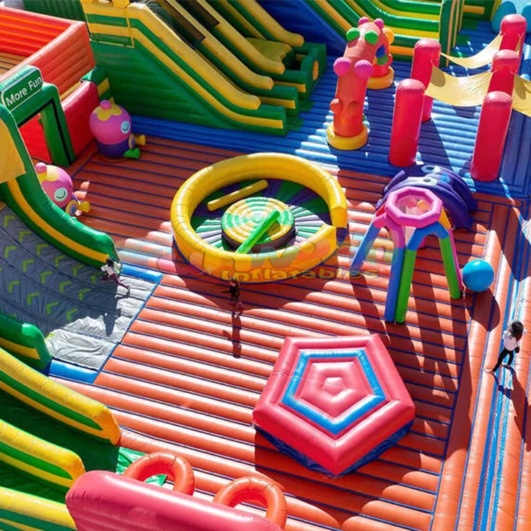 Large Amusement Park El Parque Inflable Commercial Playground ...