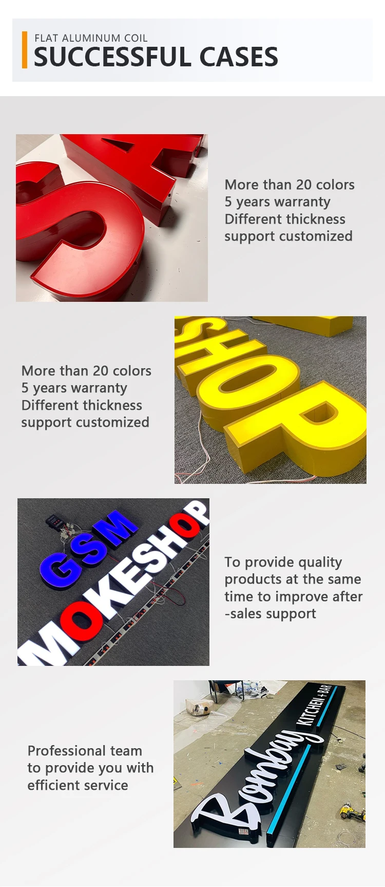 Illuminated Advertising Aluminium Coil Led Channel Letter Signs ...