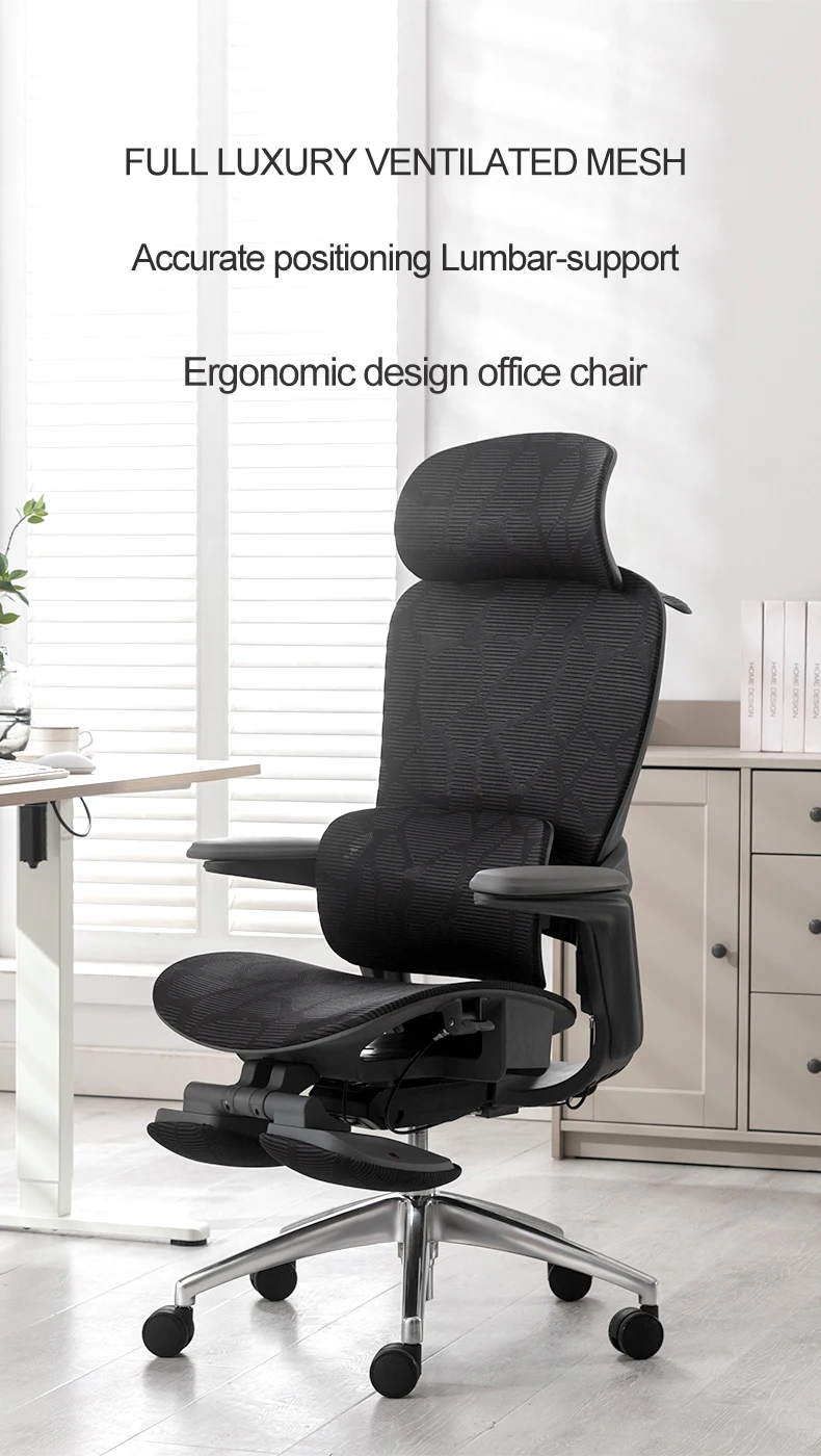 Sx-w4586 Ergonomic Office Chair With Adjustable Height Armrests 360 ...