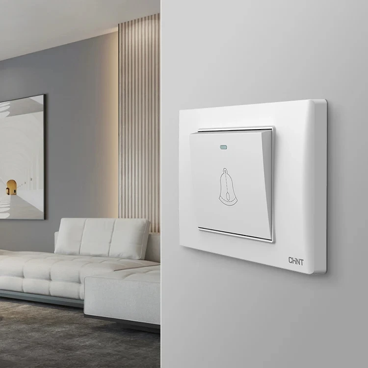 CHINT Standard Modern White Color Luxury Control On Off Electrical Wall ...