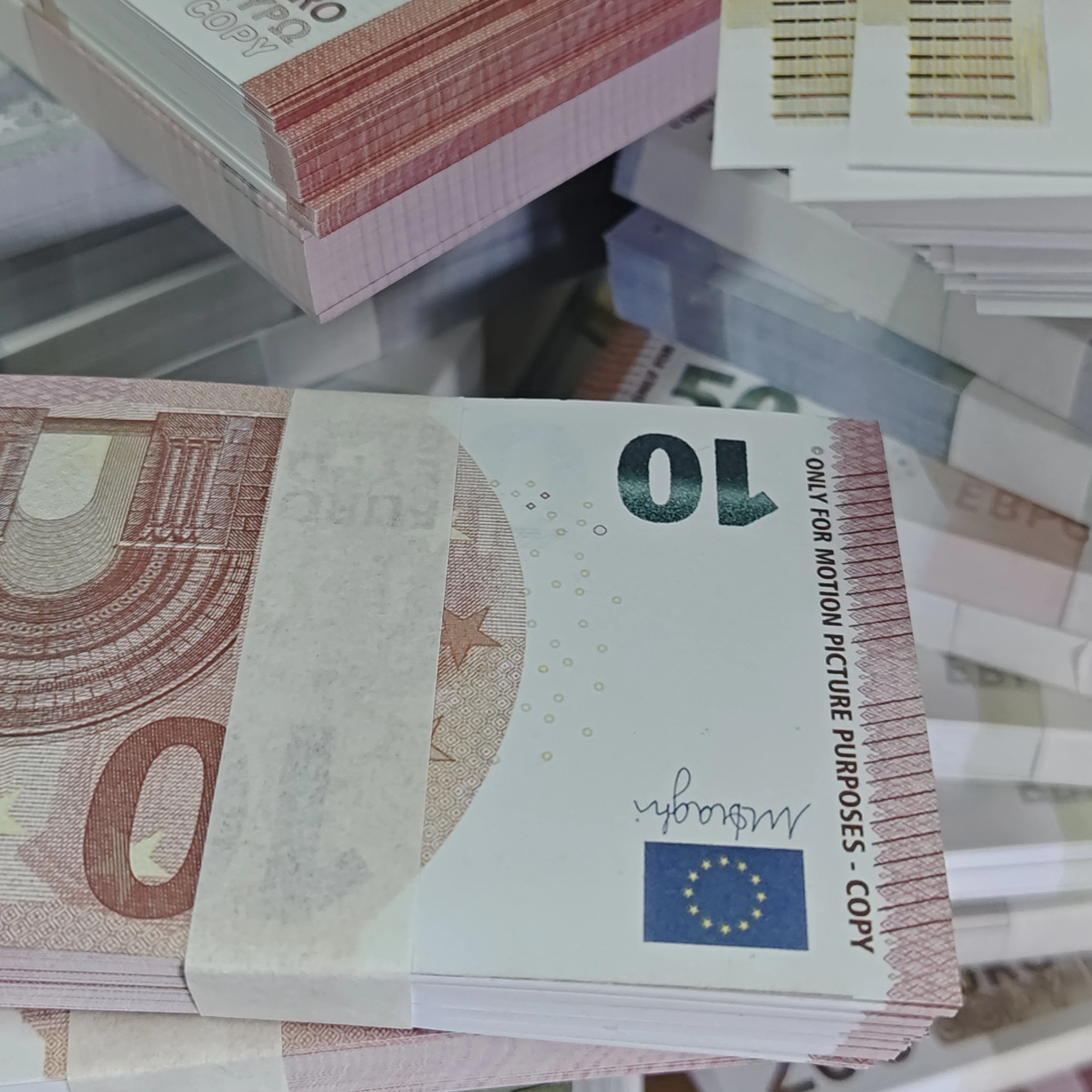 Nicro Custom Realistic Various Denominations Prop Euro Money